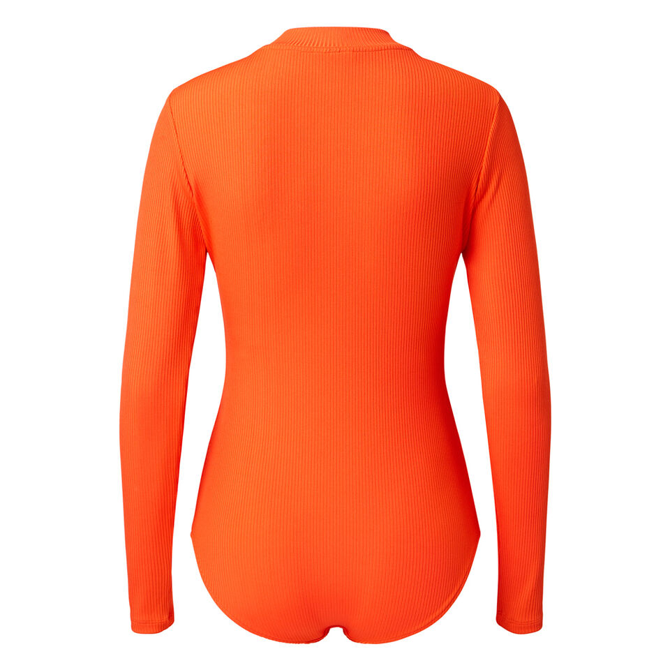 Buttoned Rib Bodysuit