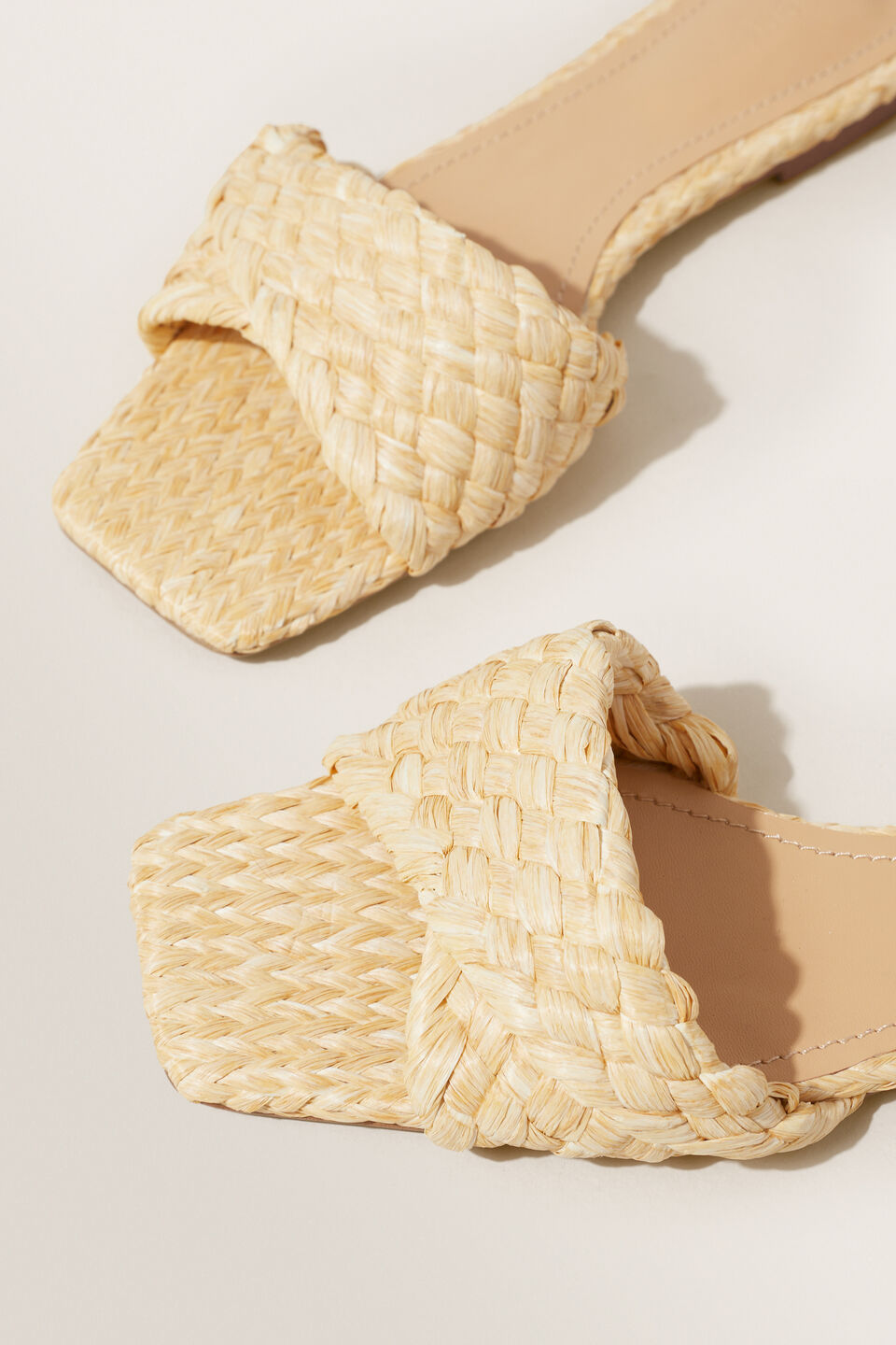 Cleo Woven Raffia Sandal