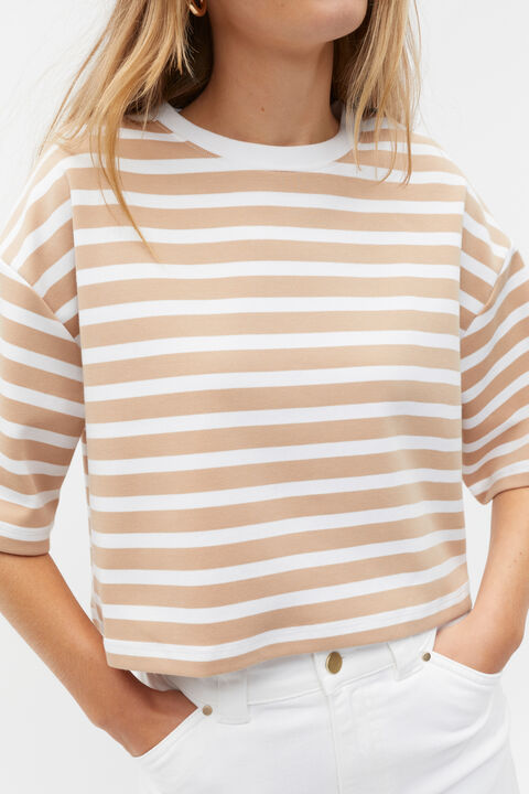 Stripe Boxy Tee