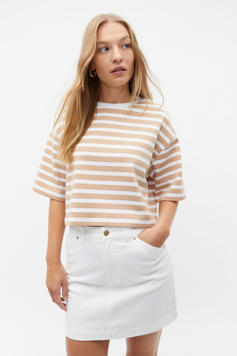 Stripe Boxy Tee