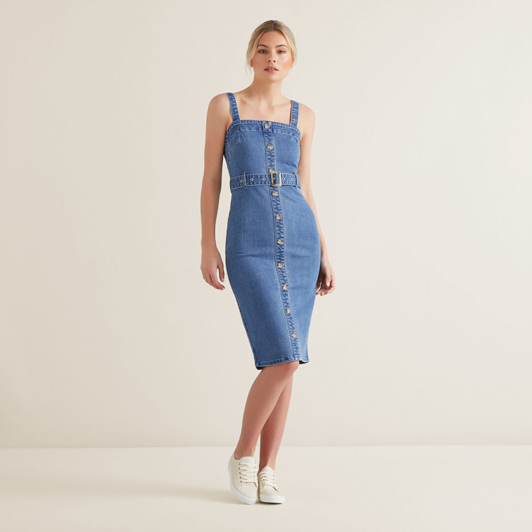 Belted Denim Dress | Seed Heritage