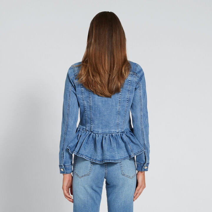 Ruffle Hem Denim Jacket | Seed Heritage