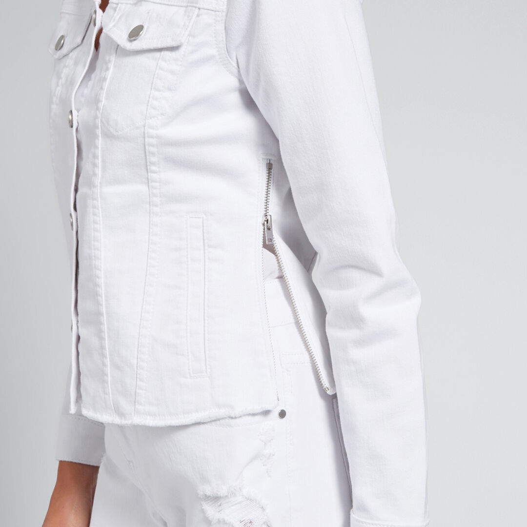 Zip Detail Denim Jacket | Seed Heritage