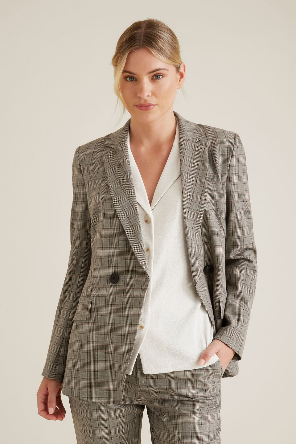 Tailored Check Blazer | Seed Heritage