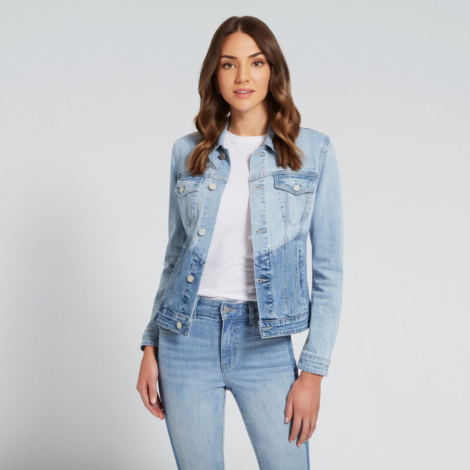 Spliced Denim Jacket | Seed Heritage