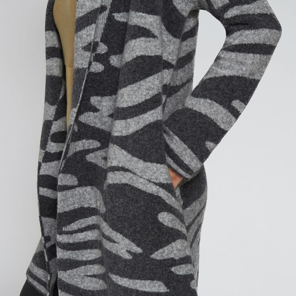 Zebra Print Cardigan | Seed Heritage