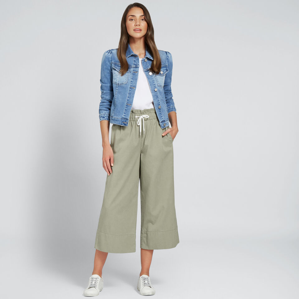 Puff Shoulder Denim Jacket | Seed Heritage