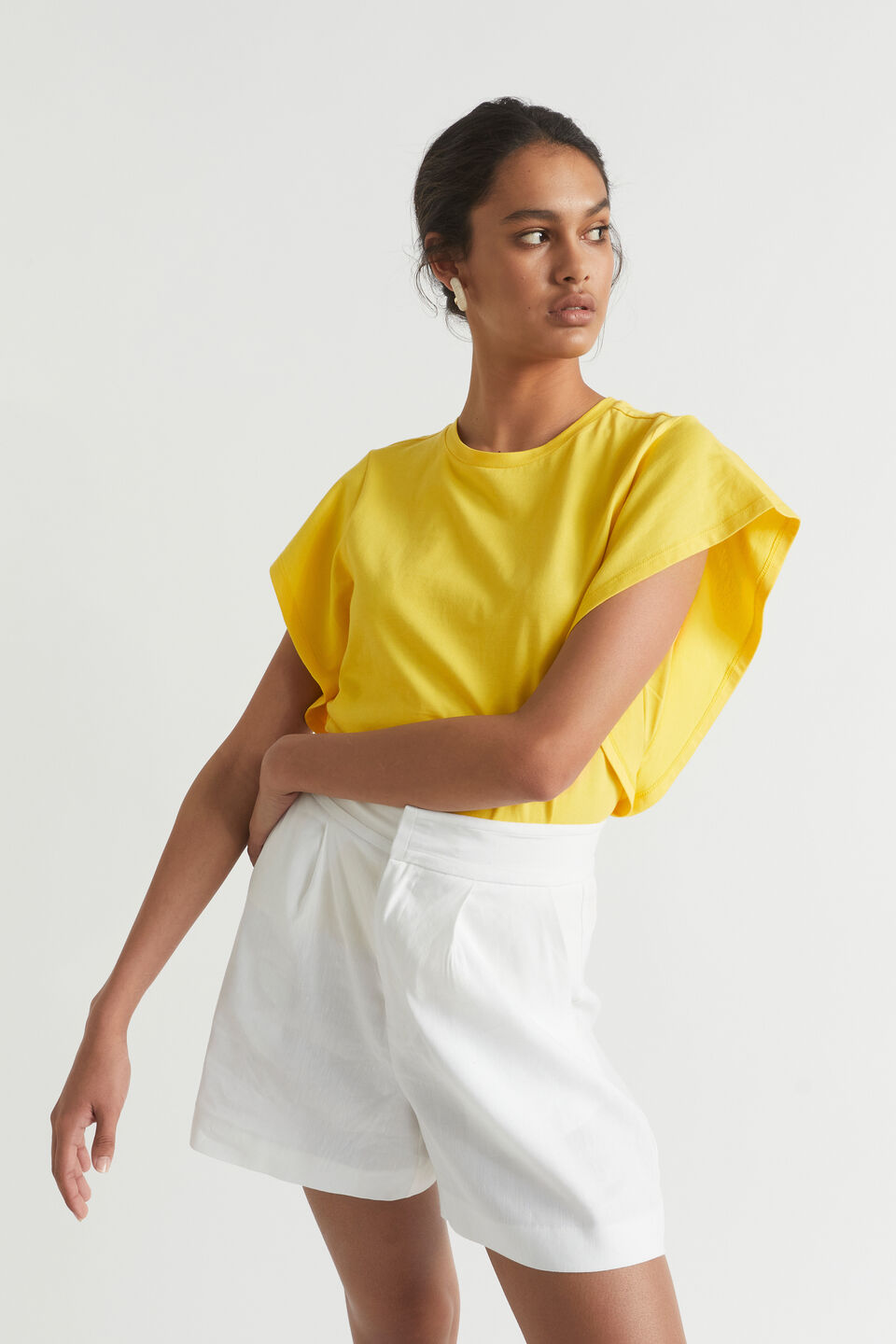 Ruffle Sleeve Tee | Seed Heritage