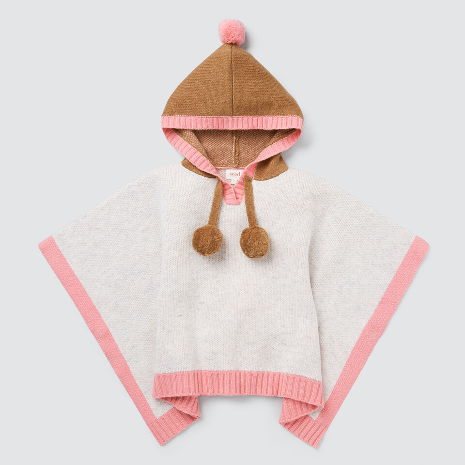 Colour Block Poncho | Seed Heritage