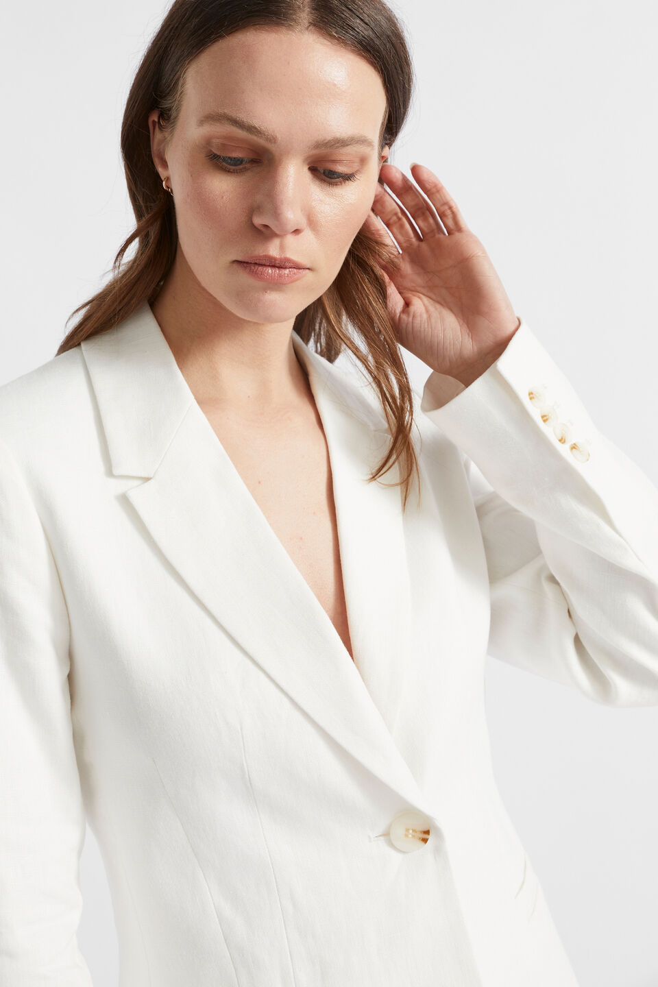 Linen Structured Blazer | Seed Heritage
