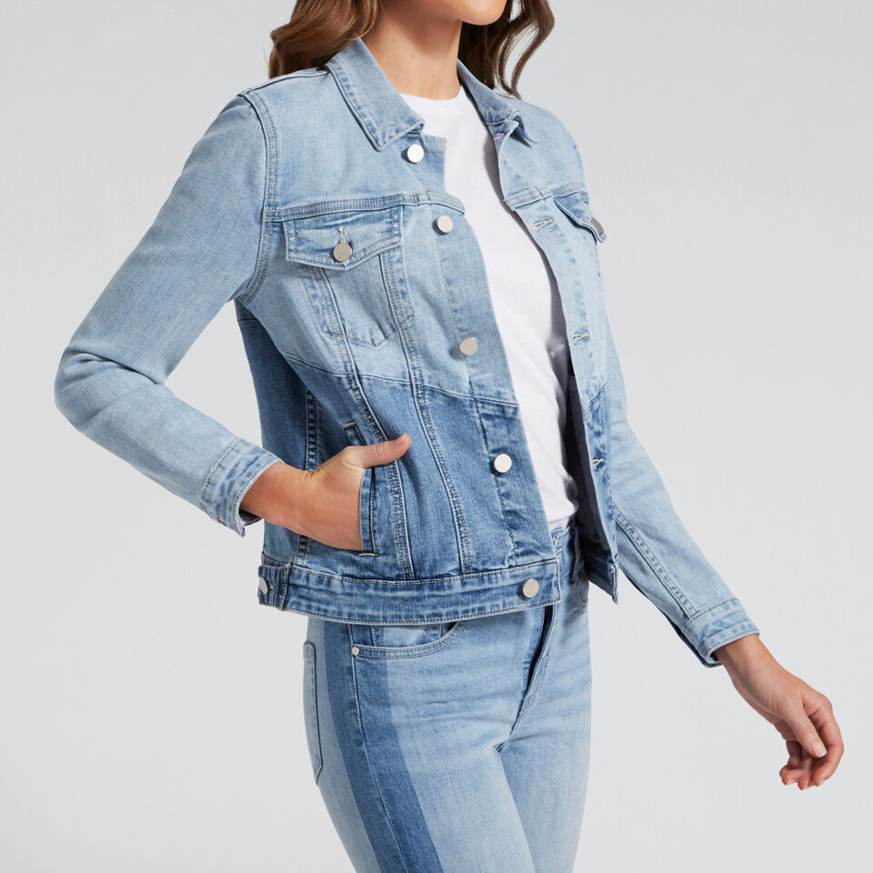 Spliced Denim Jacket | Seed Heritage