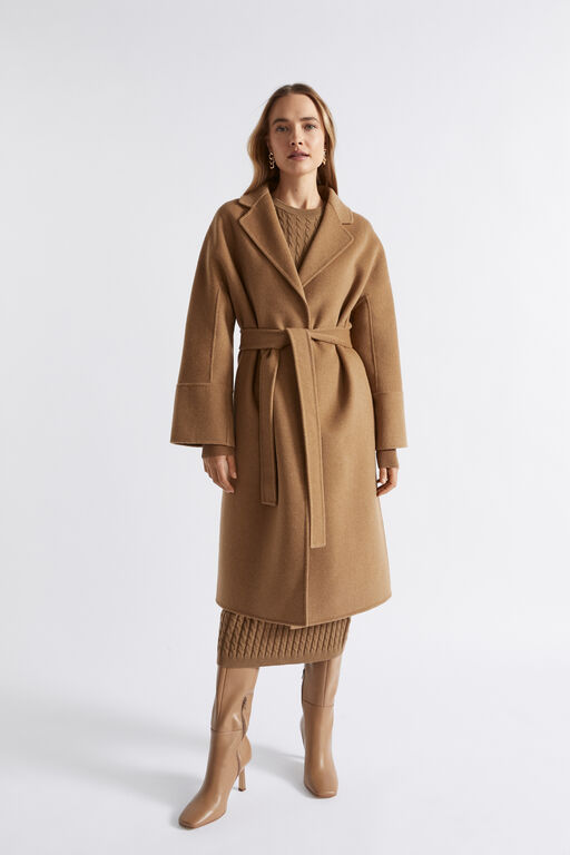 Wool Blend Relaxed Coat | Seed Heritage