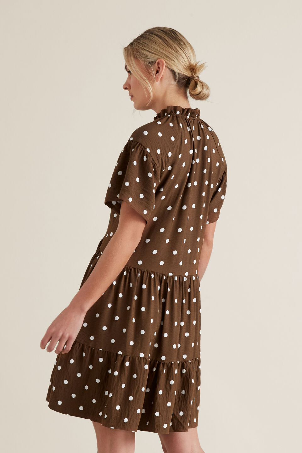 High Neck Spotty Dress | Seed Heritage