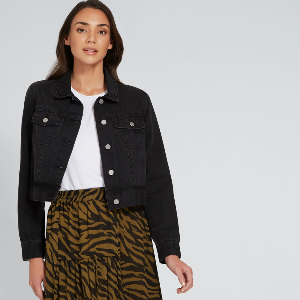 Cropped Denim Jacket | Seed Heritage