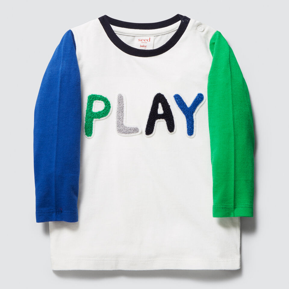 Play Slogan Tee | Seed Heritage