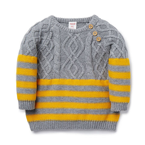 Cable Knit Sweater | Seed Heritage
