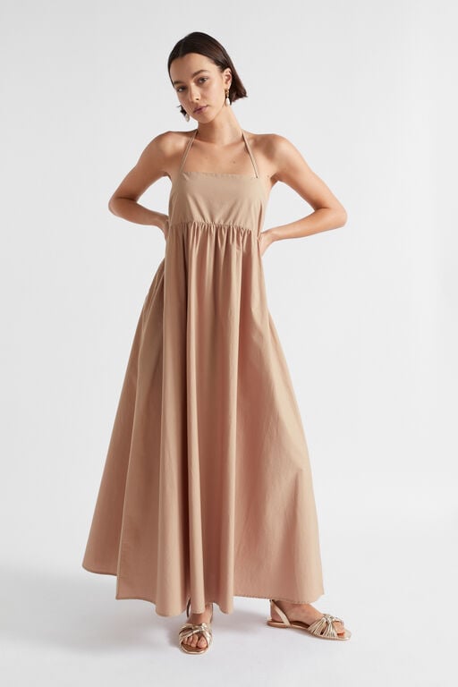 Cotton Halter Maxi Dress | Seed Heritage