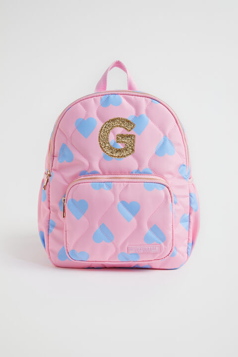 Quilted Initial Backpack | Seed Heritage