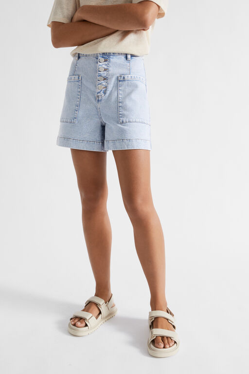 Denim Button Fly Short | Seed Heritage