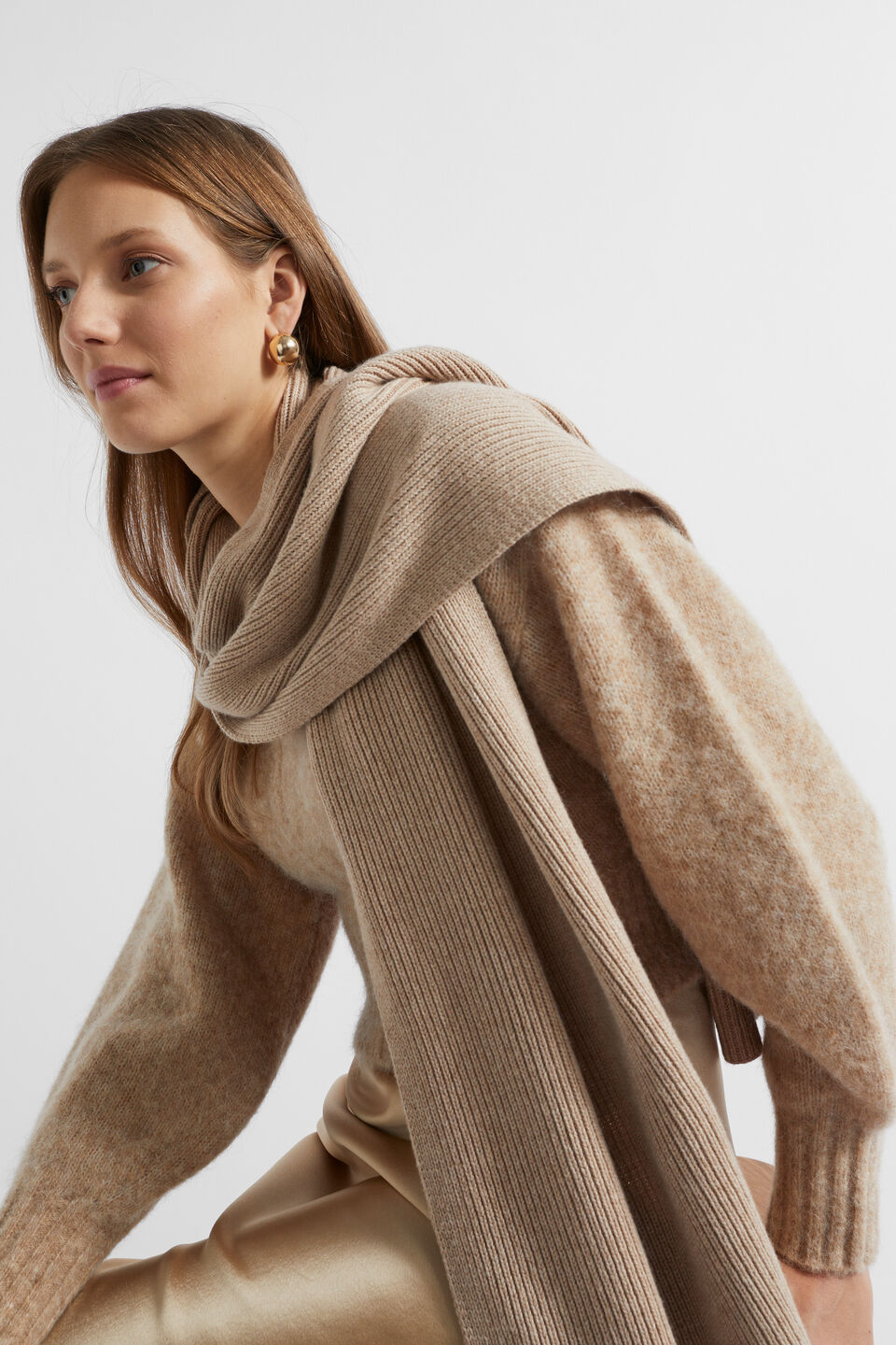 Rib Knit Scarf Seed Heritage