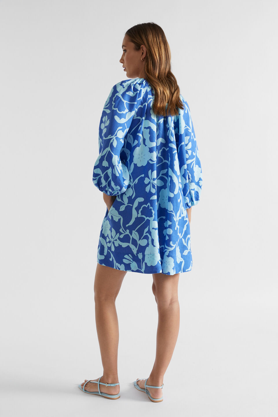 Linen Floral Mini Dress | Seed Heritage