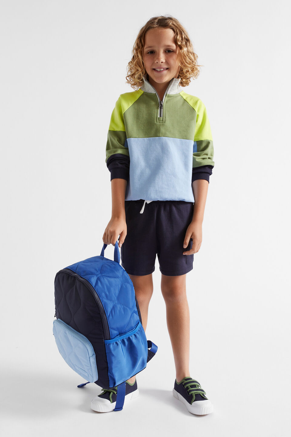 Quilted Initial Backpack | Seed Heritage