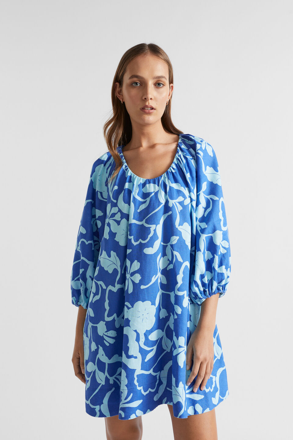 Linen Floral Mini Dress | Seed Heritage