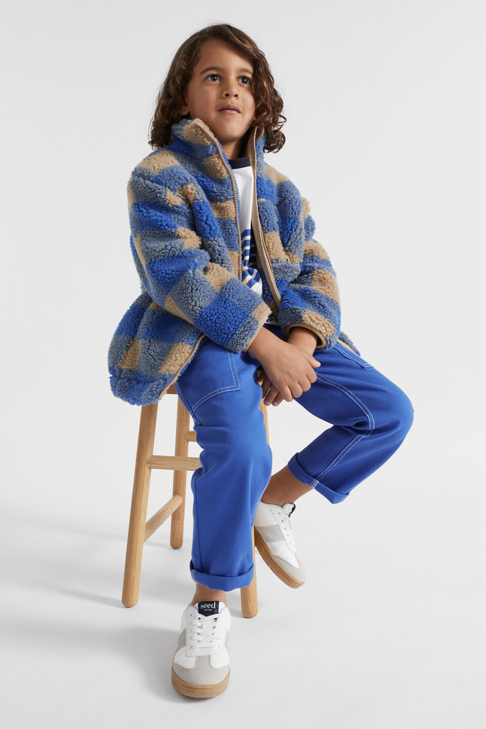 Check Teddy Jacket | Seed Heritage