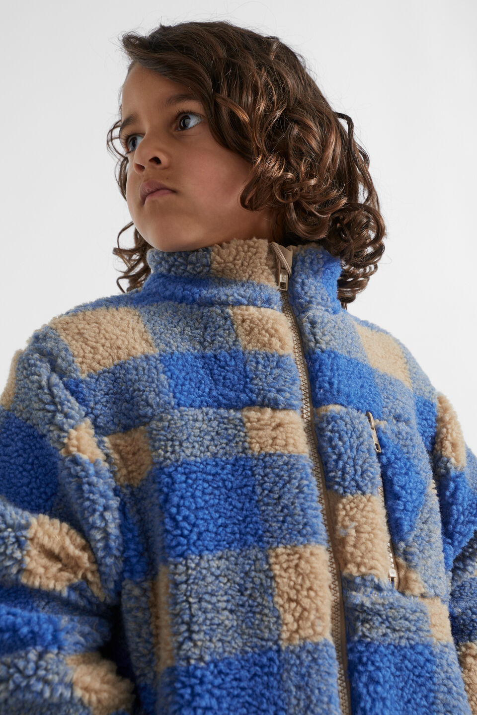 Check Teddy Jacket | Seed Heritage