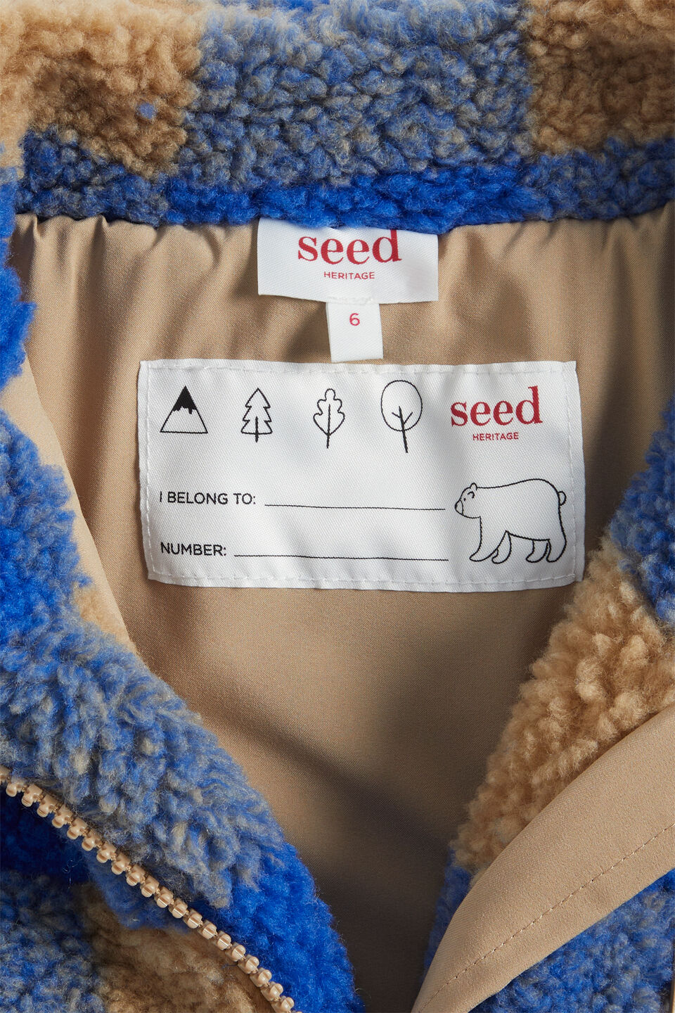Check Teddy Jacket | Seed Heritage